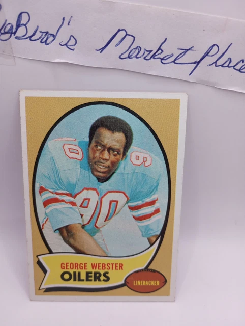 1970 TOPPS GEORGE Webster EX RC Houston Oilers #120 EUR 2,62 - PicClick FR