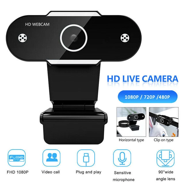 FULL 1080P HD Webcam 4K USB 3.0 Web Cam Camera with Mic For PC Desktop ...