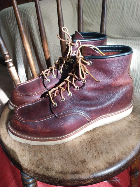 RED WING MOC Toe Boots 8138 UK-9 Brown RedWing Heritage 6” Briar Oil ...