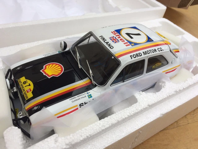 1:18 FORD ESCORT RS1600 Mk 1 model rally car Safari Rally 1972 TRIPLE 9 ...