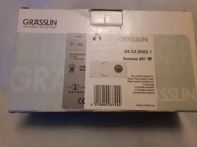 GRASSLIN FAMOSO 601 RF 24 hour RF mechanical timer / thermostat ...