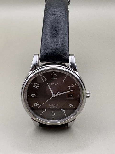 TIMEX INDIGLO EASY Reader Quartz Watch (centre dial lights up) £5.97 ...