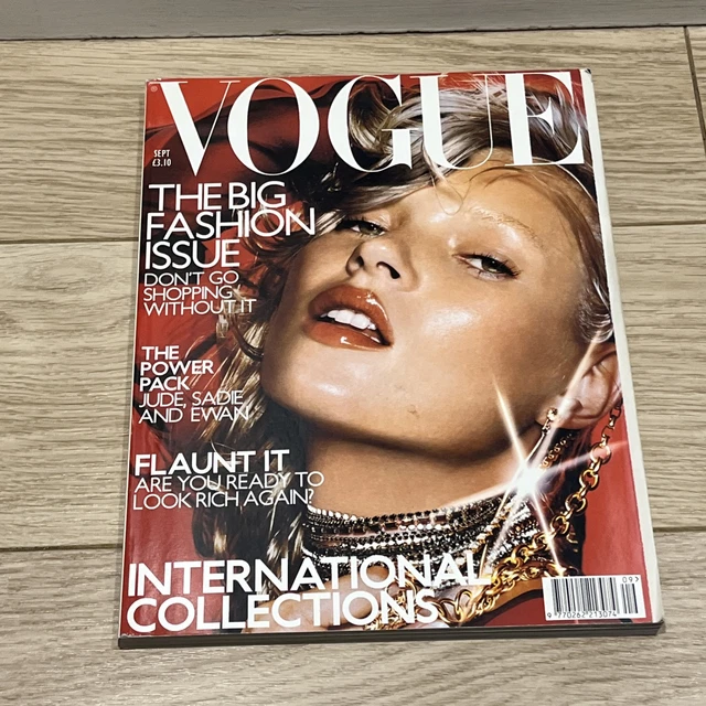 VERY RARE VINTAGE Vogue Magazine September 2000 Kate Moss Uk Fashion £ ...