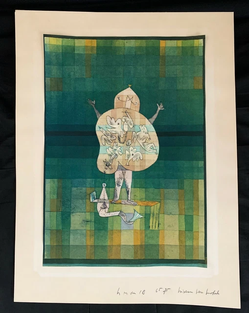 ACCORDING TO PAUL Klee Lithograph Stencil Stencil Edition Berggruen ...