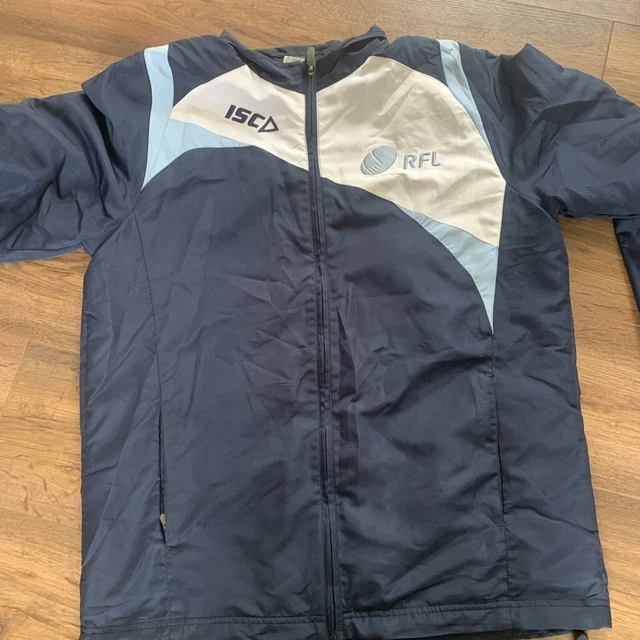 RUGBY LEAGUE MATCH Official Full Zip Training Top In Blue £5.00 ...