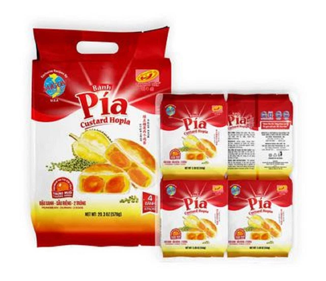 BANH PIA CUSTARD Hopia Cake With 2 Salted Egg Yolk - Mung Bean and ...