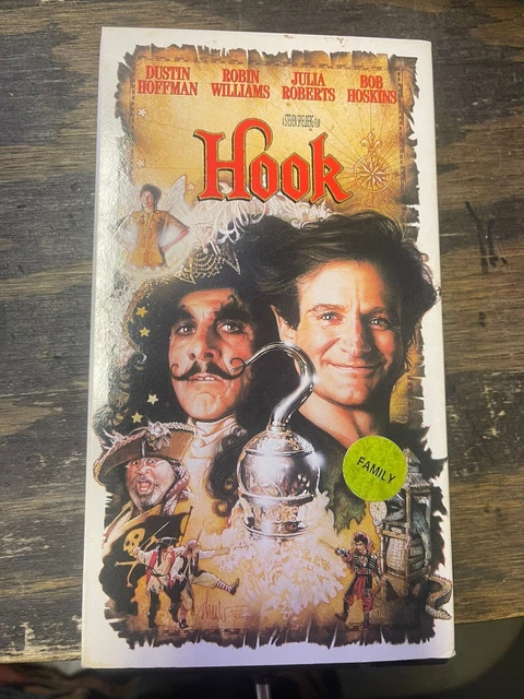 HOOK VHS 1992 Dustin Hoffman Robin Williams Julia Roberts £4.67 ...