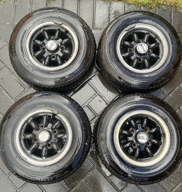CLASSIC MINI LITES Alloy Wheels x4 Austin Morris Set 10x5 inch Original ...