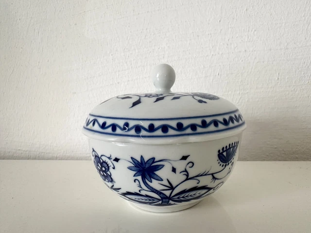 DDR VINTAGE KAHLA Porzellan Zuckerdose Deckeldose Zwiebelmuster EUR 10,00 - PicClick DE