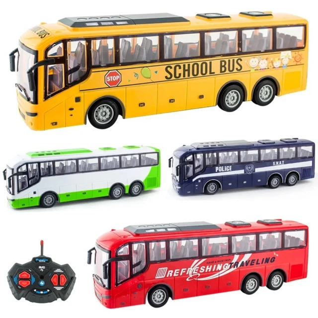 RC BUS LIGHT Up Remote Control Bus Girls Boys Red London Bus Toy £26.99 ...