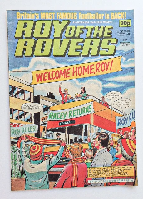 VINTAGE ROY OF THE ROVERS COMIC MAGAZINE 3rd DECEMBER 1983 EUR 4,64 ...