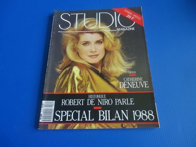 REVUE.STUDIO MAGAZINE.N°21.1988.CATHERINE DENEUVE.DE Niro.special Bilan 1988. EUR 14,80 ...