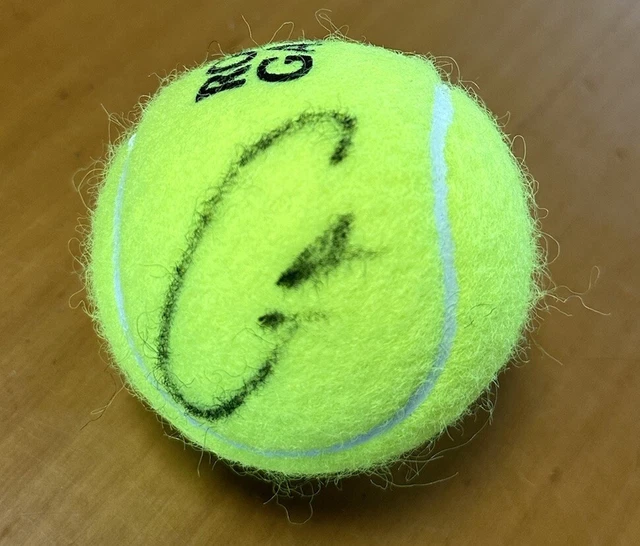 CARLOS ALCARAZ SIGNED Autograph Photo Ball Pelota Tenis ROLAND GARROS ...