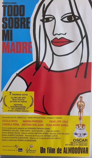 TODO SOBRE MI Madre VHS Video All About My Mother Spanish Language Edition VHS EUR 15,12 ...