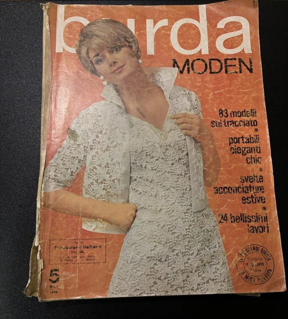 BURDA MODEN MAY 1966, Sewing Magazine German, 60S Vintage.Rare. £30.23 - PicClick UK