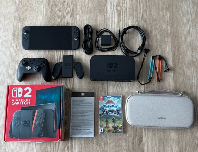 NINTENDO SWITCH 2 Bundle - Pokémon Legends: Arceus, Case & Wireless ...