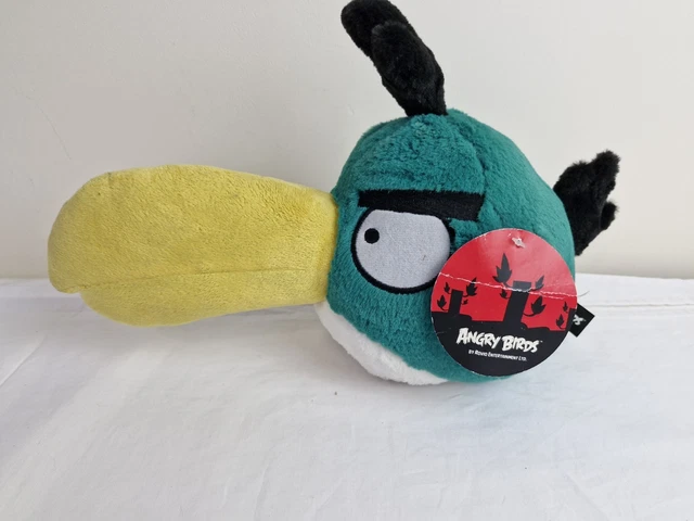 ANGRY BIRDS HAL Green Boomerang Bird Retired Plush Soft Toy With Tag. £ ...