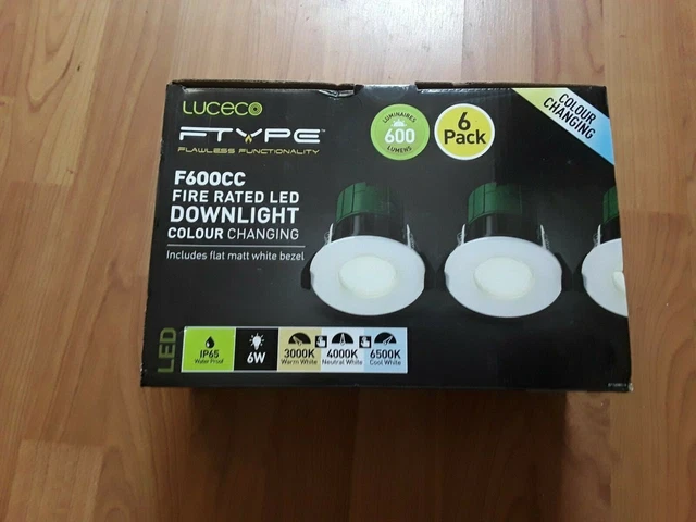 BRAND NEW Luceco F600Cc Led Downlight 6 Pack !!! £60.00 - PicClick UK