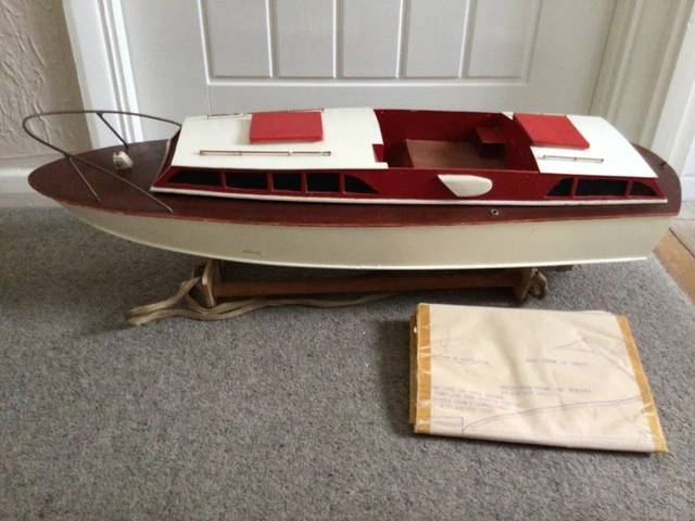 VINTAGE 1960S Huntsman 31 Model Wooden RC Motor Boat £78.72 - PicClick UK