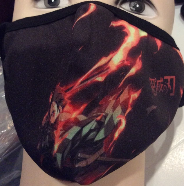 TANJIRO KAMADO, ZENITSU Agatsuma, Nezuko Kamado Demon Slayer Face Mask ...