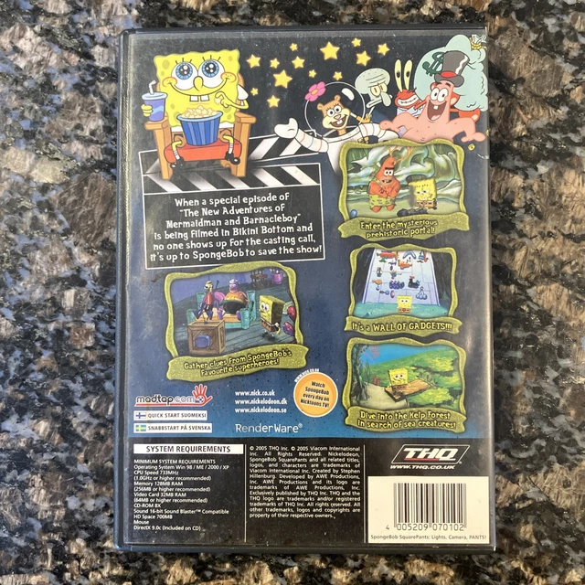 SPONGEBOB SQUAREPANTS Lights, Camera, Pants! PC CD-ROM (THQ Games) £9. ...