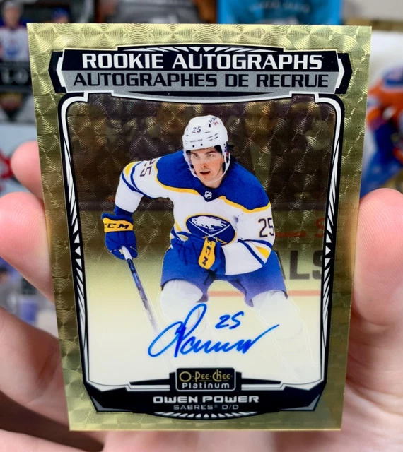 OWEN POWER 2022-23 O-Pee-Chee Platinum Golden Treasures 1/1 Rookie Auto ...