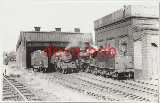 RAILWAY PHOTO UTTOXETER Shed 1962 LMS Horwich Crab 42926 4P 42454 2-6 ...