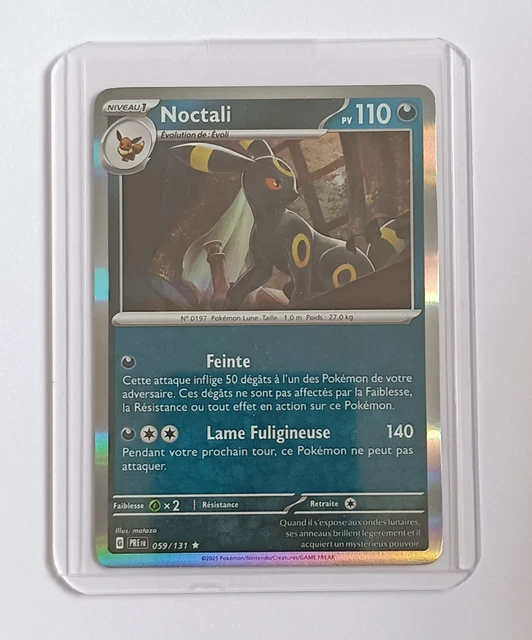 CARTE POKÉMON NOCTALI 059/131 Holo Rare Evolutions Prismatiques EV8.5 ...