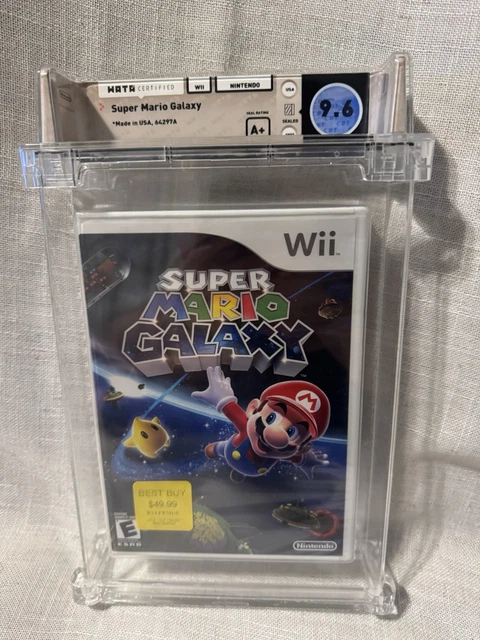 SUPER MARIO GALAXY Nintendo Wii NEW Factory Sealed WATA Graded 9.6 A+ £ ...