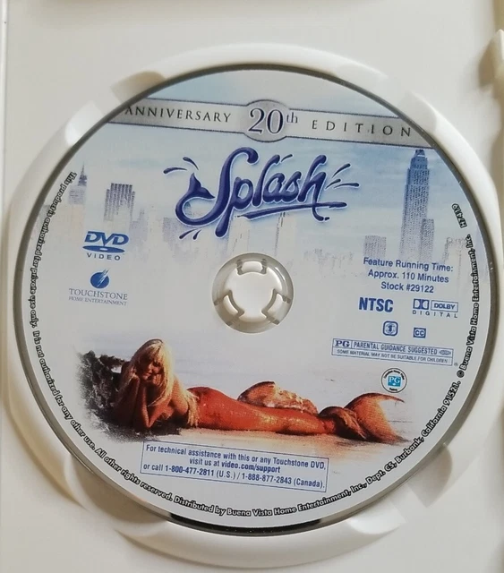 DVD - SPLASH (Tom Hanks, Daryl Hannah, John Candy, Eugene Levy, Ron ...