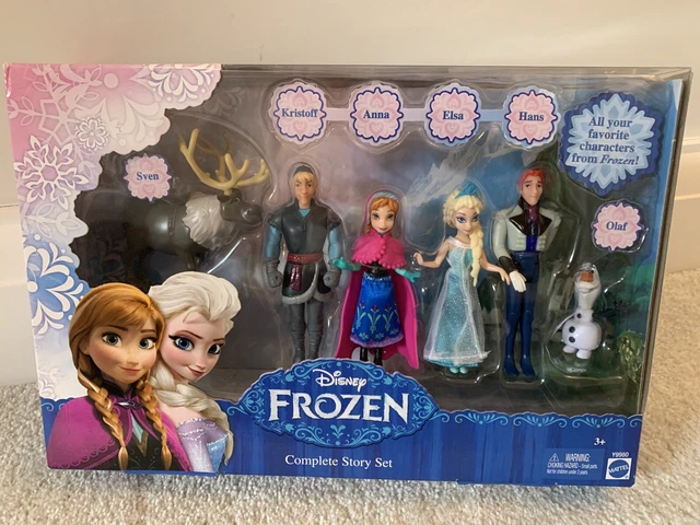 DISNEY FROZEN COMPLETE story figure playset, Elsa, Anna, Kristoff, Sven ...