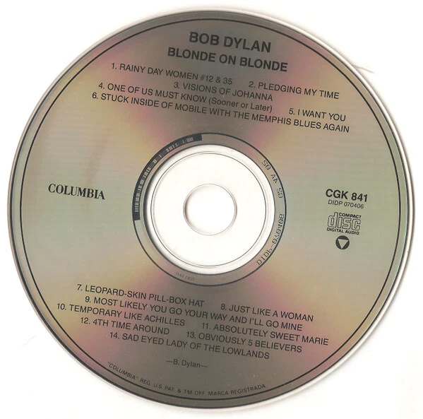 BOB DYLAN - Blonde On Blonde (CD, Album, RE, RM) EUR 22,05 - PicClick IT