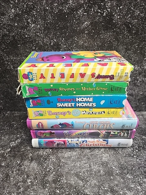 BARNEY VHS TAPE Lot of 8Vintage 90s Classic Friends Collection TV Home ...