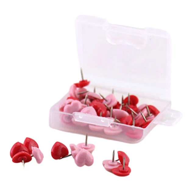 COLORFUL PLASTIC PUSH Pins for Keeping Things in Place Assorted Colors ...