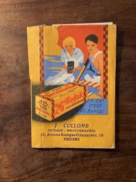 POCHETTE FILM Kodak 26° Verichrome 18°/10 Vintage Photographe Beziers ...