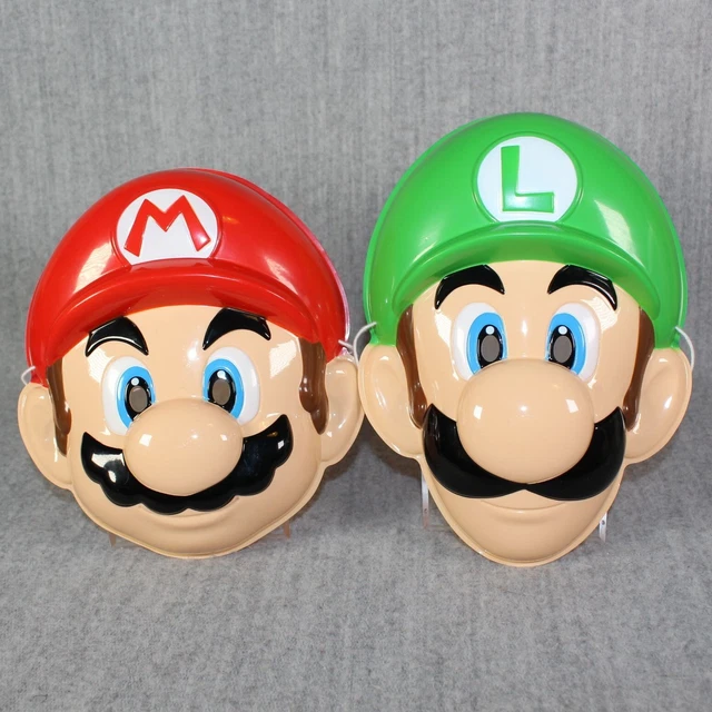 SUPER MARIO BROS. Nintendo Face Mask Mario Luigi Plastica Gioco ...
