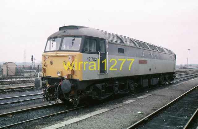 ORIGINAL RAILWAY SLIDE Class 47 47702 at Didcot 04.96 £3.50 - PicClick UK
