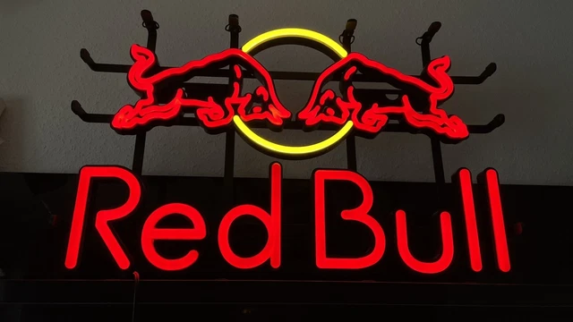 RED BULL ENERGY Leuchtreklame 52x35cm Neon LED Schild Wand Bar Tafel ...