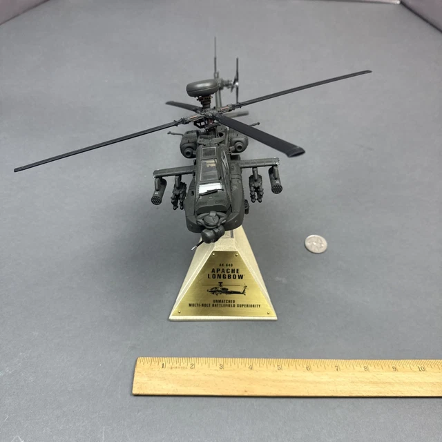 FRANKLIN MINT PRECISION Diecast Metal AH-64D Apache Longbow Helicopter 1/48scale $173.34 ...