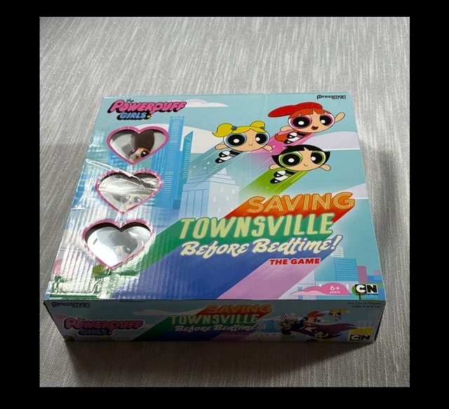 THE POWERPUFF GIRLS Saving Townsville Before Bedtime Board Game Cartoon ...