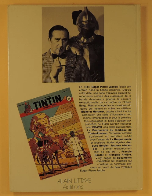 E. P. JACOBS 30 ans de bandes dessinees Alain Littaye 1981 TBE EUR 50 ...