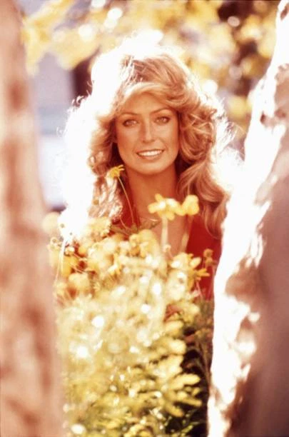 ACTRESS FARRAH FAWCETT poses for a portrait Los Angeles 1977 OLD MUSIC ...