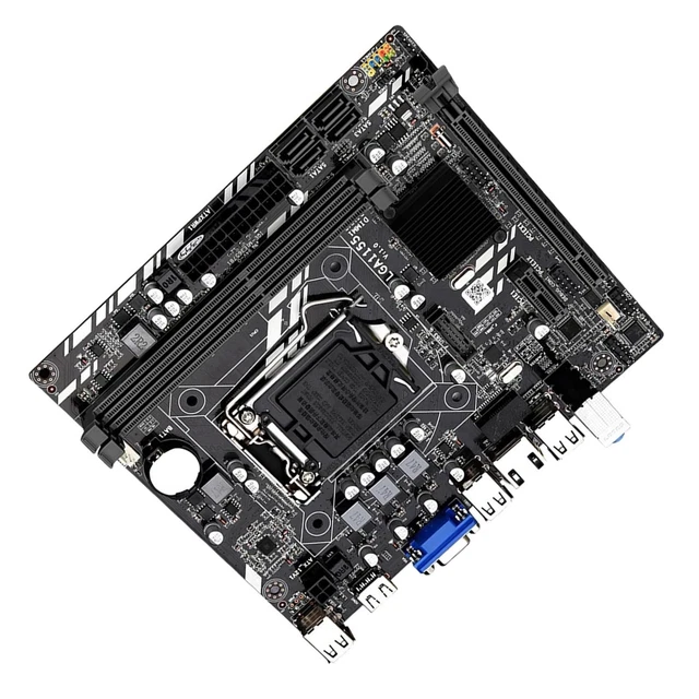JINGSHA H61M MOTHERBOARD Dual-channel DDR3 Memory Slots VGA+HD Display ...