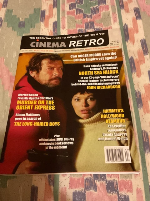 CINEMA RETRO MAGAZINE 63 Roger Moore North Sea Hijack £9.99 - PicClick UK