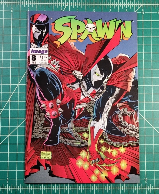 SPAWN #8 (1993) ICONIC Spider-Man Homage Todd McFarlane Cover Image VF+ ...