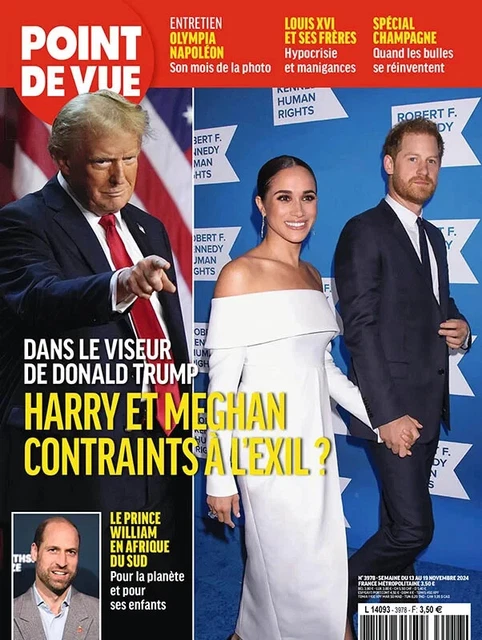 POINT DE VUE DONALD TRUMP_HARRY & MEGAN_Mariage XENIA de CROY 11 2024 ...