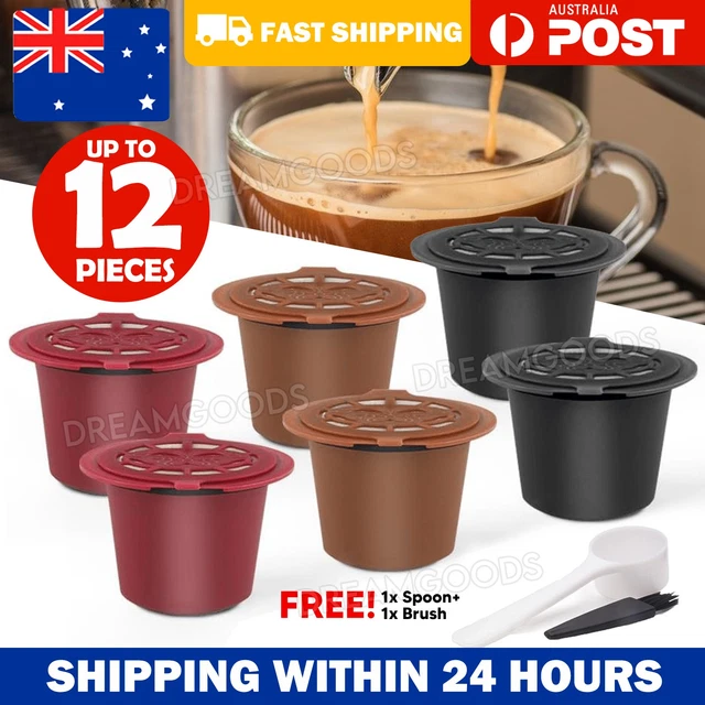 REFILLABLE REUSABLE COFFEE Filter Capsule Pods For Nespresso Maker ...