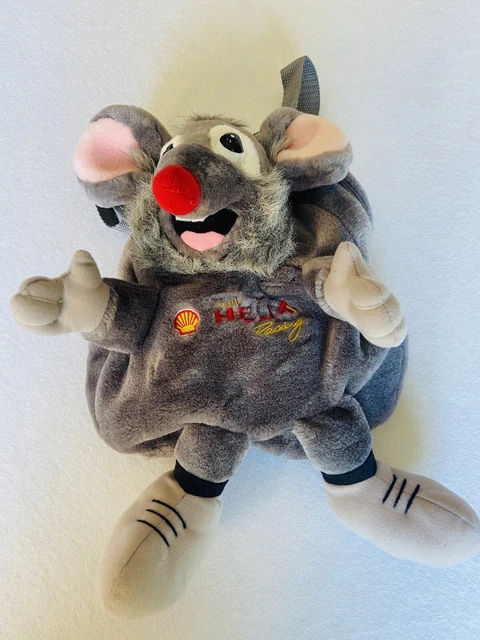 VINTAGE SHELL HELIX Rory Rat Plush Backpack Racing Promo Merch 90s 00s ...