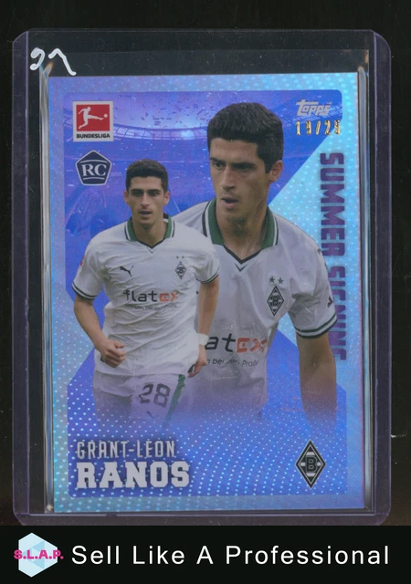 GRANT LEON RANOS Summer Signings Topps 2022-23 Mönchengladbach Rookie ...