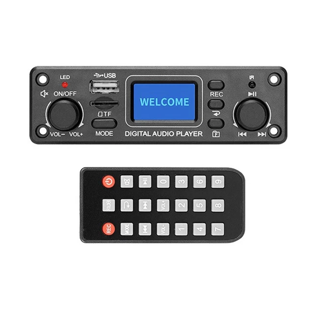 DIGITAL AUDIO PLAYER Bluetooth MP3 Player Decoder Board 128X64 DOTS LCD ...